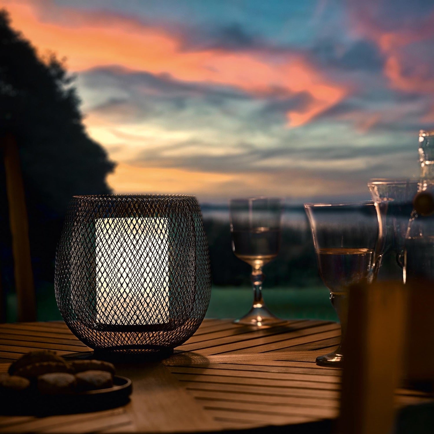 Cage Table Lamp Battery | Mesh Lamp with Battery | Archihome.qa